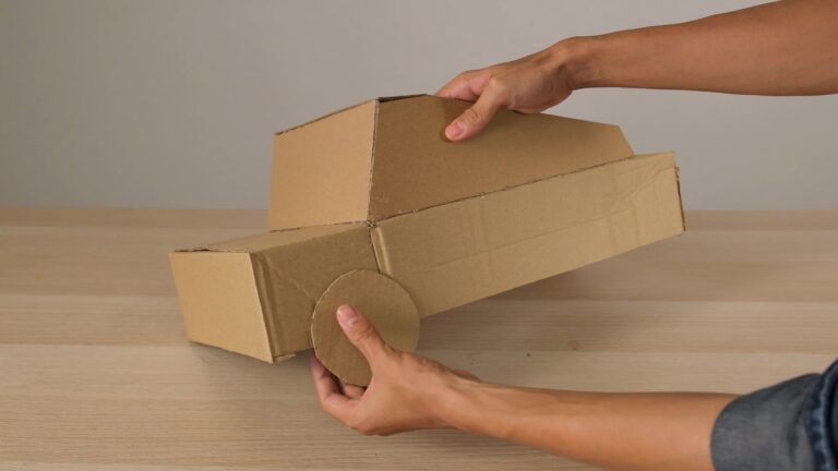 Cardboard Police Car – Theinspiredingenuity