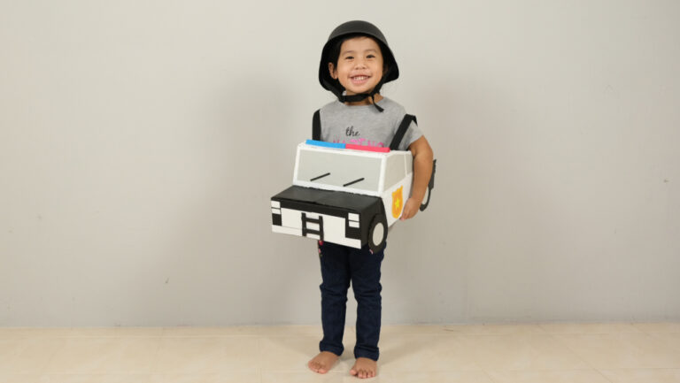 Cardboard Police Car – Theinspiredingenuity