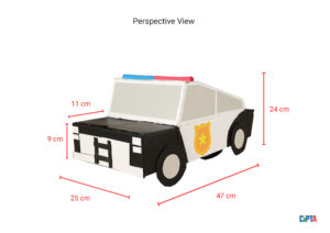 Cardboard Police Car – Theinspiredingenuity