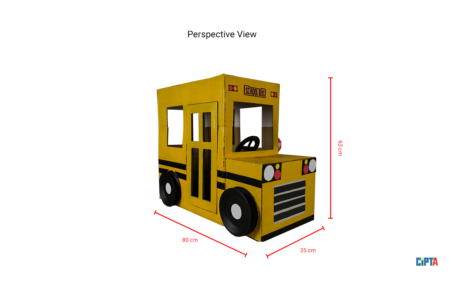 Cardboard School Bus – Theinspiredingenuity