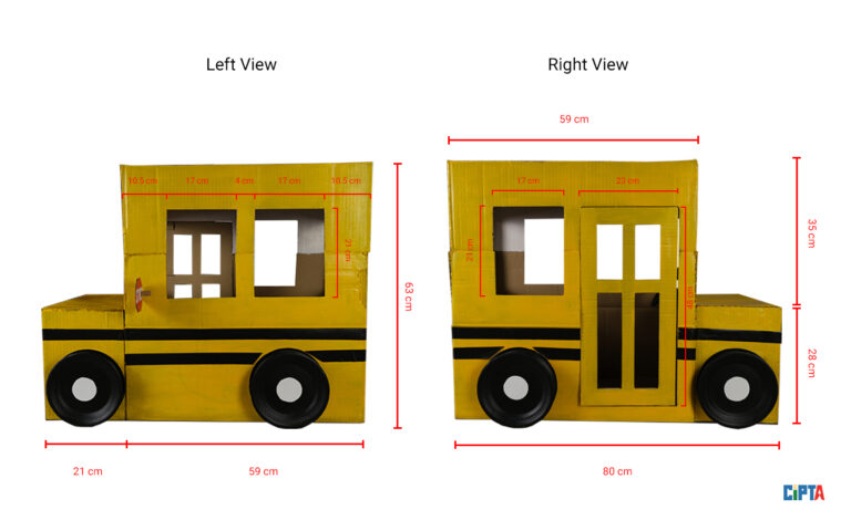 Cardboard School Bus – Theinspiredingenuity